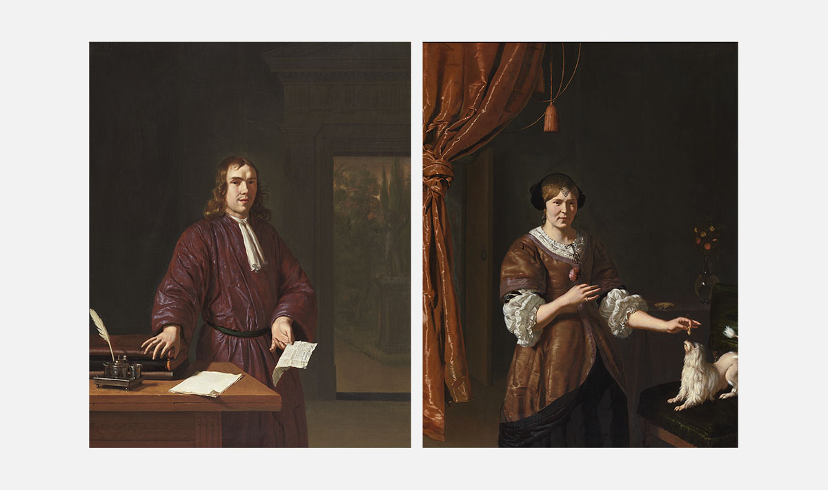 Pendant Portraits of Samuel van Acker and His Wife (?), 1683 - The ...